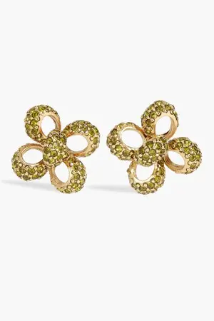 Oscar De La Renta Crystal Earrings