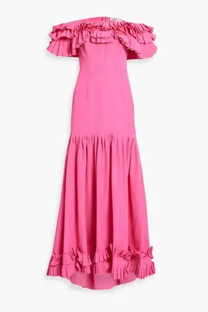 Oscar De La Renta Ruffled Evening Dresses