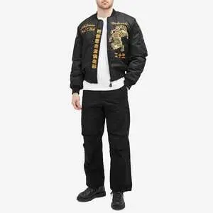 MAHARISHI Nekomata Tiger Ma1 Flight Jacket