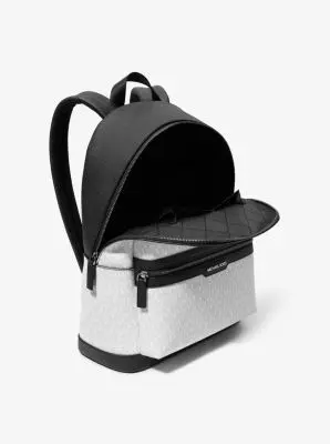 Michael Kors Cooper Signature Logo Backpack In White - 65  display picture 3