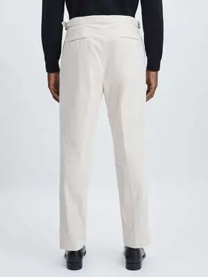 OSCAR JACOBSON Delon Corduroy Trousers - White