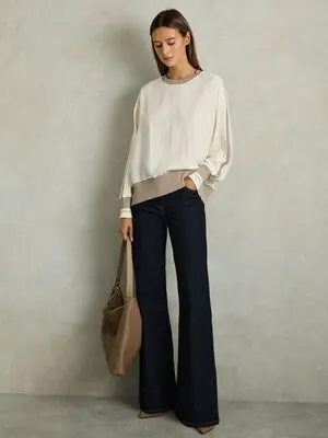 REISS Sienna Lyocell Woven Top