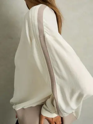 REISS Sienna Lyocell Woven Top