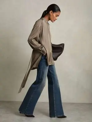 REISS Lina Woven Blouse