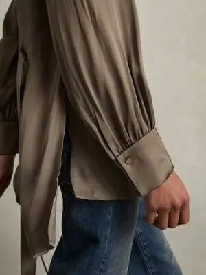 REISS Lina Woven Blouse