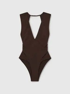 REISS Naomi Plunge One-piece Swimsuit