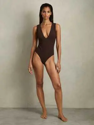 REISS Naomi Plunge One-piece Swimsuit