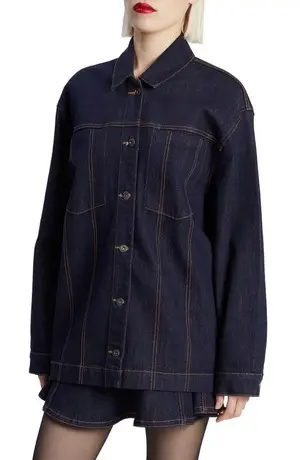 Bardot Keely Oversized Denim Jacket