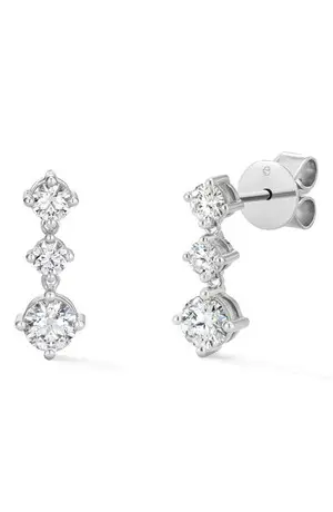 Hearts On Fire HEARTS ON FIRE Cascade Diamond Mini Drop Earrings White Gold/ Diamond