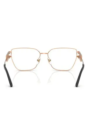 Versace 55mm Pillow Optical Glasses - Rose Gold