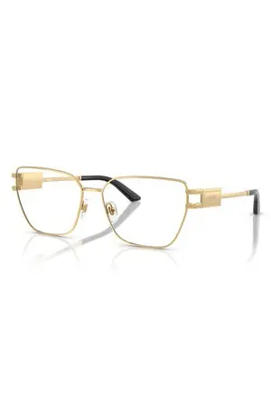 Versace 57mm Pillow Eyeglasses - Gold