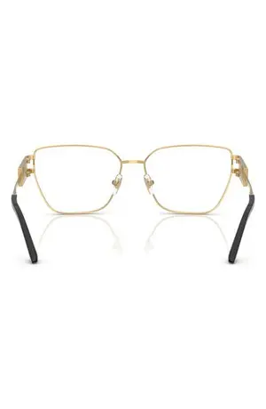 Versace 57mm Pillow Eyeglasses - Gold