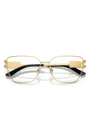 Versace 57mm Pillow Eyeglasses - Gold