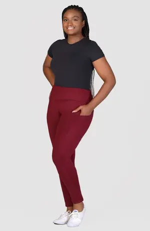 24SEVEN COMFORT APPAREL Ankle Length Pocket Leggings