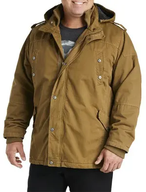 PX CLOTHING Big & Tall Patch & Welt Jacket - Rustic