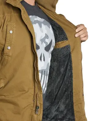PX CLOTHING Big & Tall Patch & Welt Jacket - Rustic