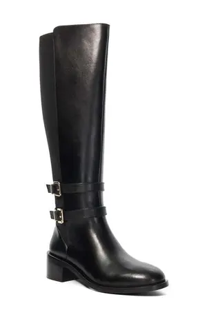 Dune London Tatter Knee High Boot - Black