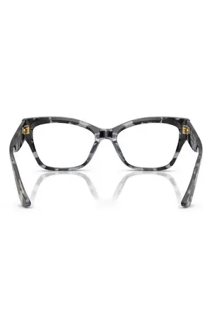 VOGUE 54mm Cat Eye Optical Glasses - Blue Tortoise