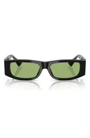 Versace Versace 55mm Rectangular Sunglasses Black