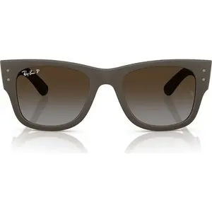 Ray-ban Liteforce 50mm Polarized Square Sunglasses - Brown Gradient