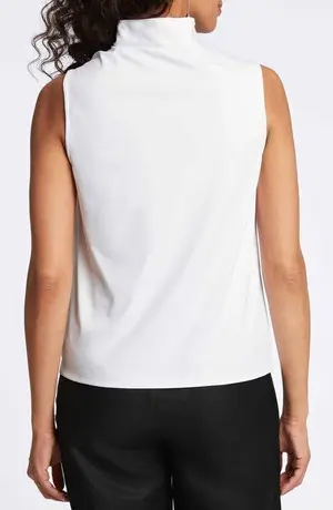 Foxcroft Tammy Ruffle Sleeveless Top
