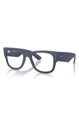 Ray-ban Mega Wayfarer Liteforce Rectangular Eyeglasses - Blue