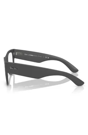 Ray-ban Mega Wayfarer Liteforce Rectangular Eyeglasses - Grey
