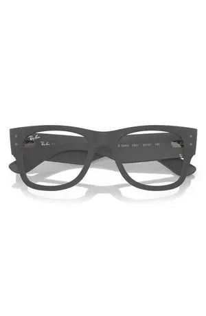 Ray-ban Mega Wayfarer Liteforce Rectangular Eyeglasses - Grey