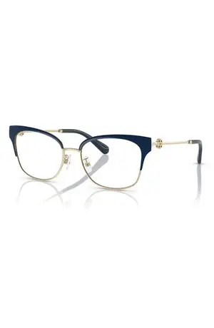 Tory Burch 52mm Cat Eye Optical Glasses - Navy