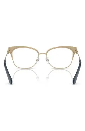 Tory Burch 52mm Cat Eye Optical Glasses - Navy