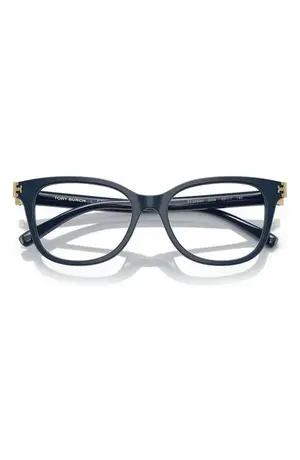 Tory Burch 51mm Square Eyeglasses - Navy
