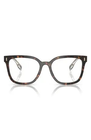 Tory Burch Tory Burch 55mm Square Eyeglasses Black Tort