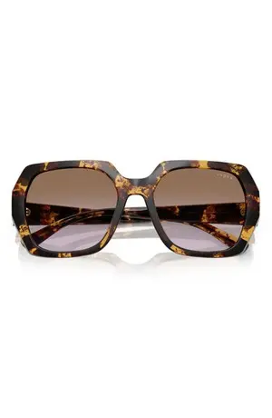 VOGUE 55mm Irregular Sunglasses - Blond Havana