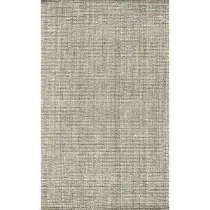 JONATHAN Y Pata Hand Woven Chunky Jute Area Rug - Gray