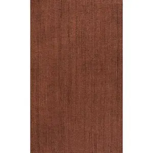 JONATHAN Y Pata Hand Woven Chunky Jute Area Rug - Terracotta