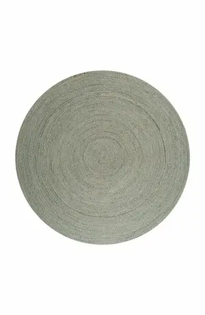 JONATHAN Y Zara Braided Coastal Cottage Round Jute Round Area Rug - Gray