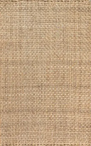 JONATHAN Y Estera Hand Woven Boucle Chunky Jute Area Rug - Natural