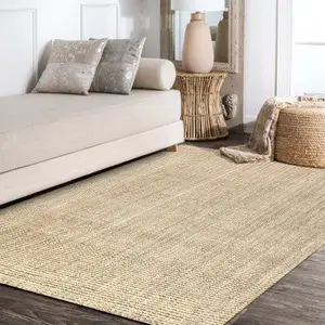 JONATHAN Y Hiro Hand Woven Chunky Jute Area Rug