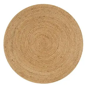 JONATHAN Y Soleil Round Jute Braided Circle Round Area Rug - Natural