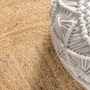 JONATHAN Y Harmony Boho Jute Circle Round Area Rug