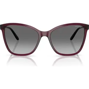 VOGUE 56mm Butterfly Sunglasses - Burgundy