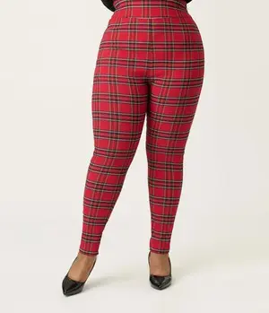 Unique Vintage Rizzo Cigarette Pants - Red
