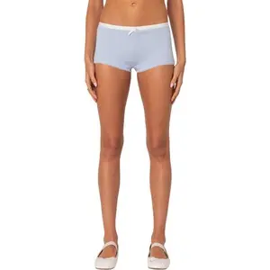 EDIKTED Mariana Pointelle Stitch Microshorts