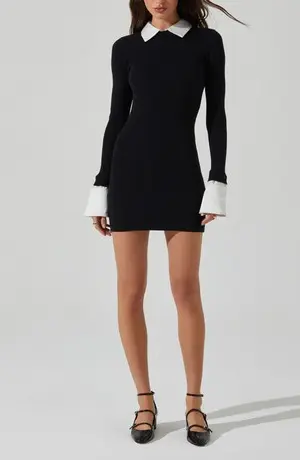 Astr The Label Alexia Long Sleeve Minidress