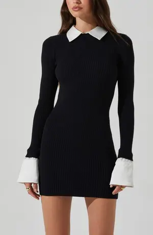 Astr The Label Alexia Long Sleeve Minidress