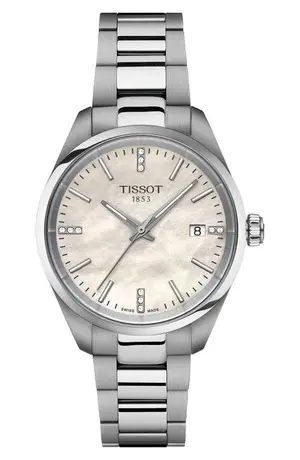 TISSOT Pr 100 Quartz Bracelet Watch - White Mother Of Pearl