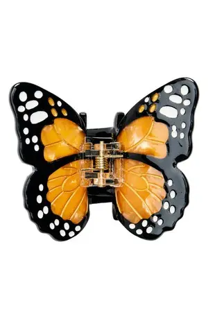 SOLAR ECLIPSE Mini Monarch Hair Claw Clip - Orange