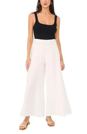 Vince Camuto Smocked Waist Wide Leg Pants
