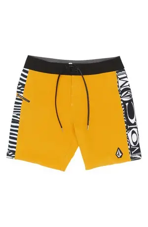 Volcom Marker Mod 20 Swim Trunks - Old Gold