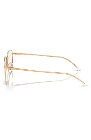Ray-ban 53mm Square Optical Glasses - Rose Gold